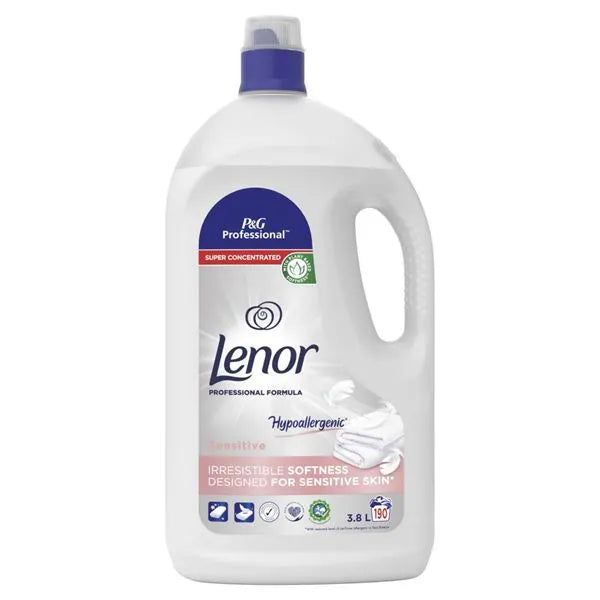 Lenor 'Sensitive' Fabric Softener - 3.8L – jacssupplies